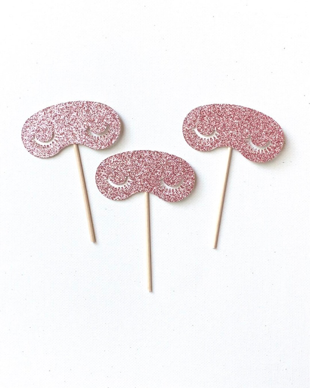 Spa Cupcake Toppers, Eye Mask Cupcake Toppers - Etsy