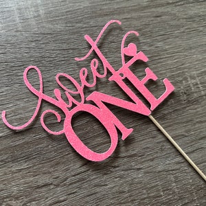 Sweet One Cake Topper, Valentine First Birthday, Valentine First ...