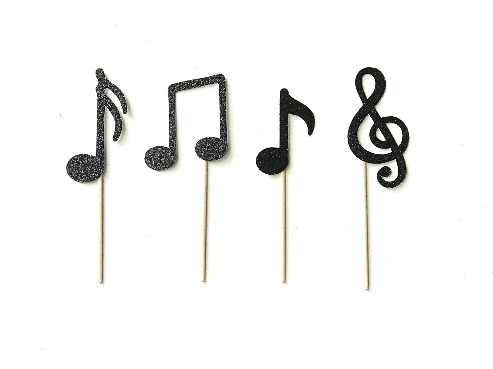 Music Notes Cupcake Toppers Musical Notes Cupcake Toppers | Etsy