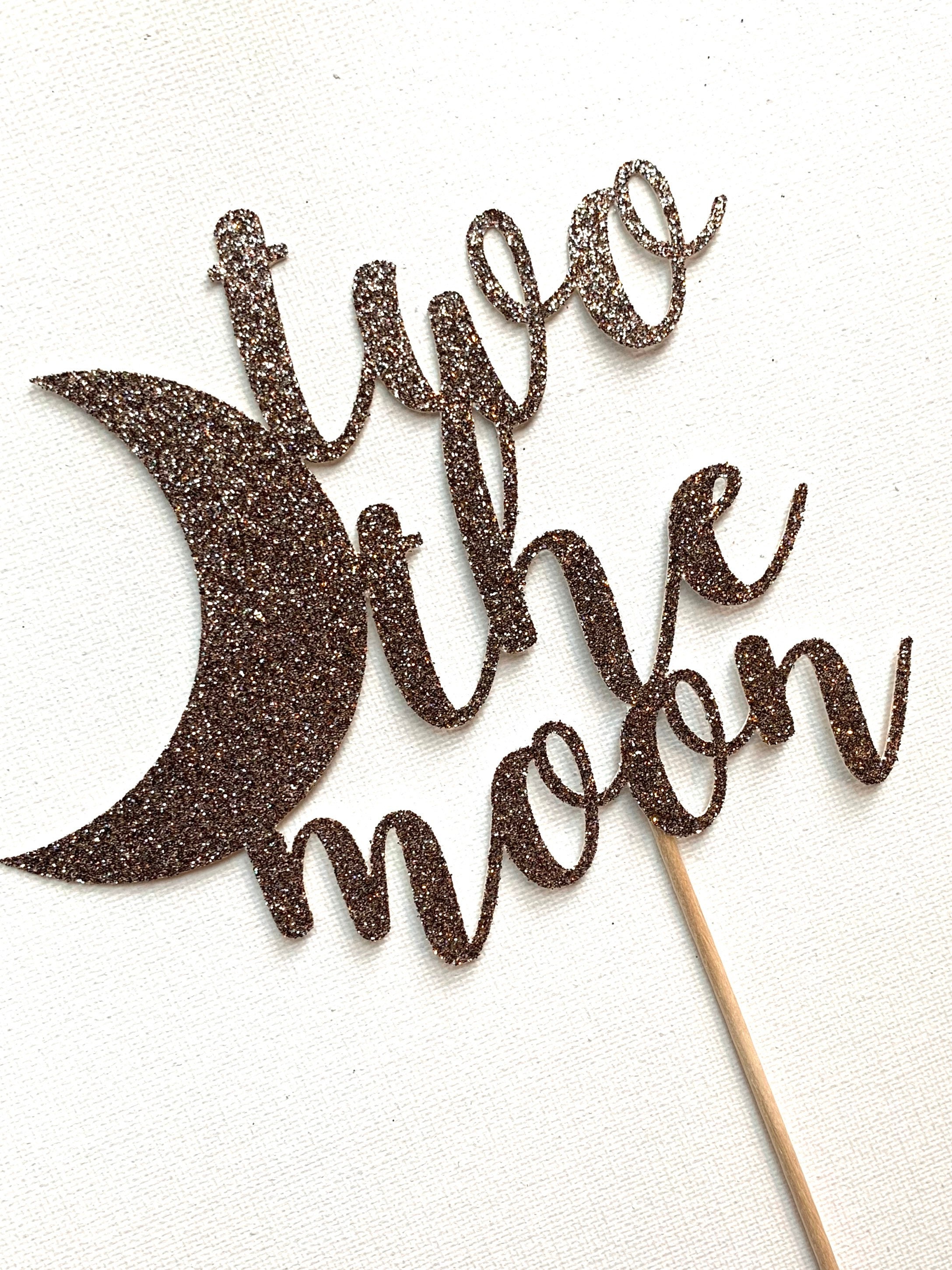Two the Moon Cake Topper Second Birthday Cake Topper - Etsy