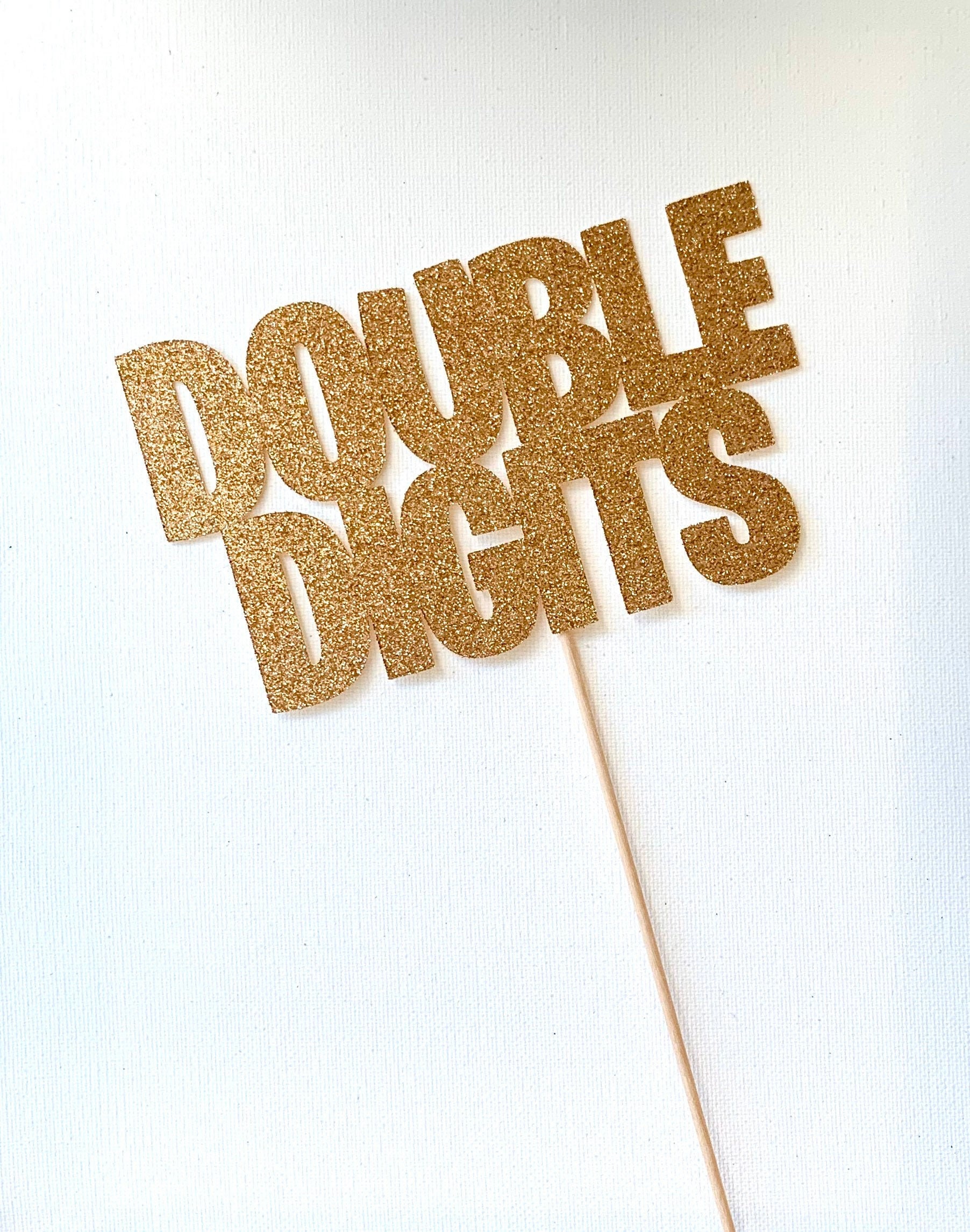 Double Digits Cake Topper Tenth Birthday - Etsy