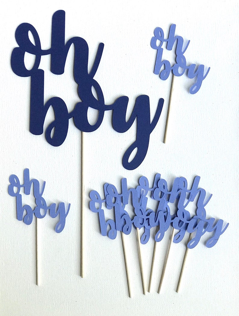 Oh Boy Cake Topper - Etsy
