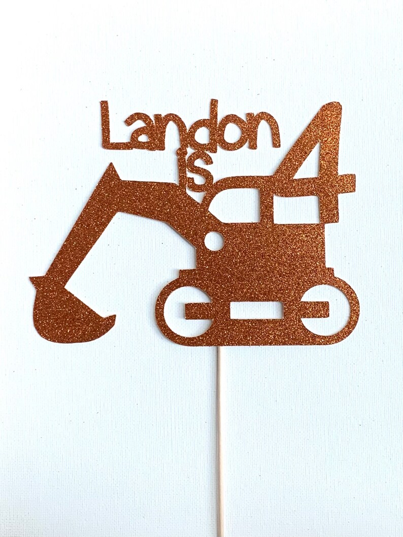 Excavator Cake Topper, Construction Cake Topper - Etsy