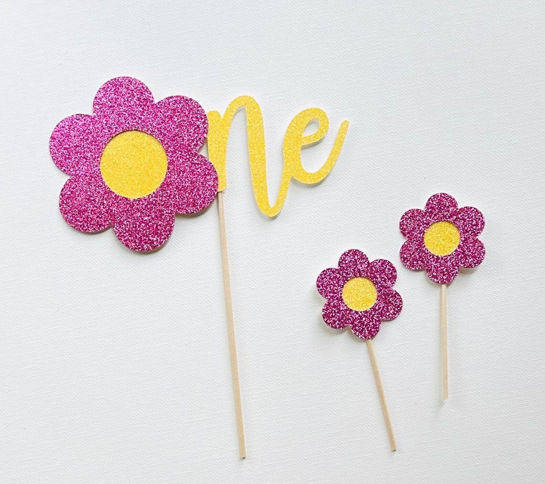 First Birthday Cake Topper, Groovy One Birthday, Groovy One Cake Topper ...