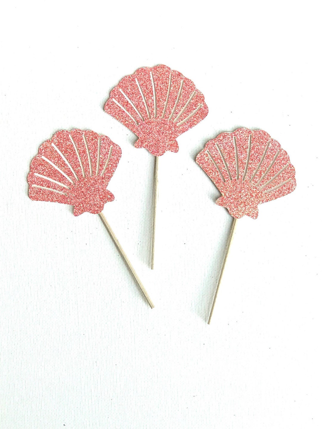 Seashell Cupcake Toppers - Etsy