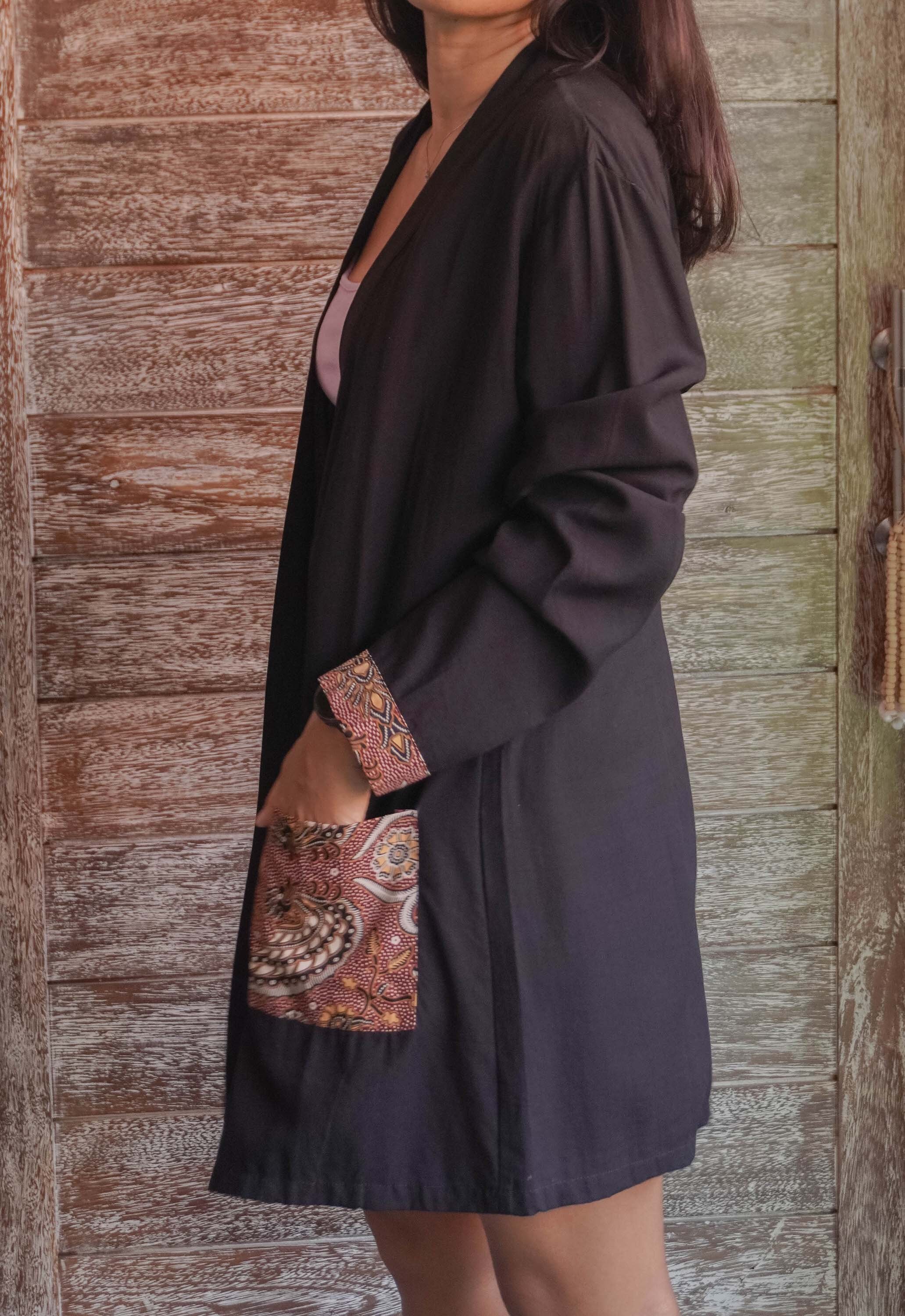 Tammy's Kimono Long Sleeve-flowy Rayon Cardigan Top Stylish Girlfriend ...