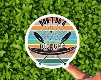 Funny Canoe Sticker - Etsy
