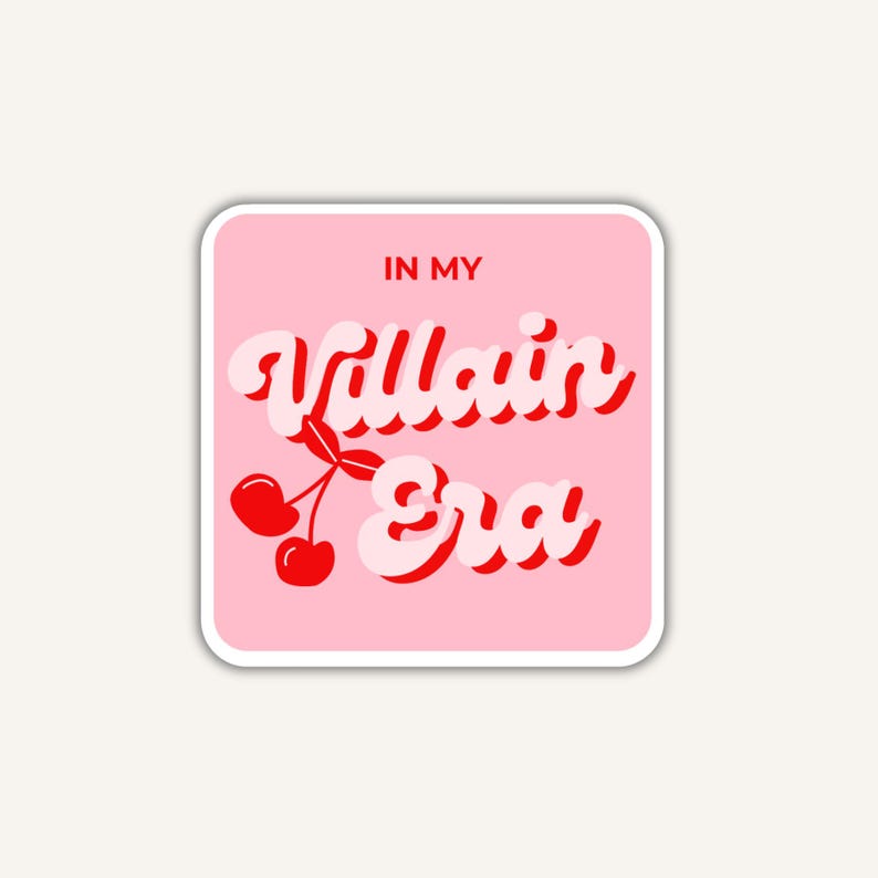 In My Villain Era Vinyl Stickers - Etsy