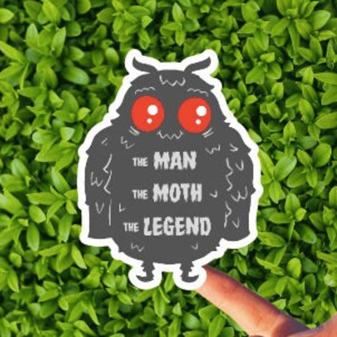 Mothman Cute Vinyl Sticker Decal / Fantasy / UFO / Cryptid / Last ...