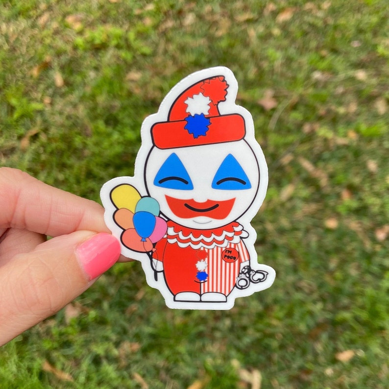 John Wayne Gacy Pogo The Clown Vinyl Sticker True Crime Etsy