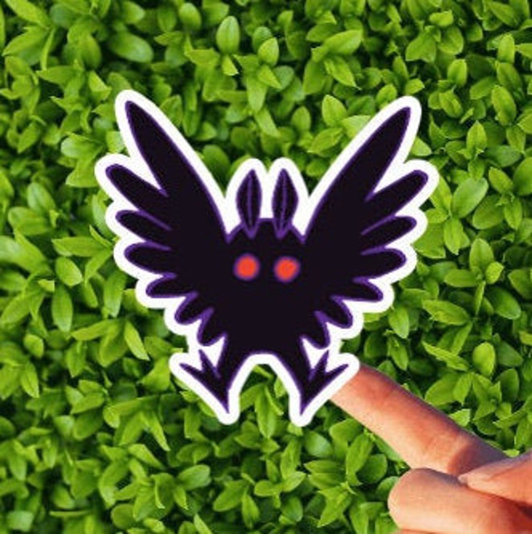 Mothman Cute Vinyl Sticker Decal / Fantasy / UFO / Cryptid / - Etsy