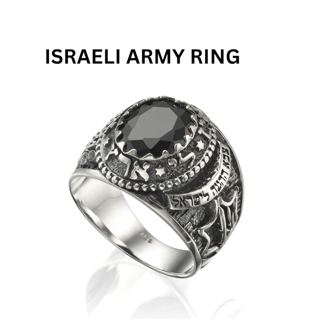 Sterling Silver IDF Icon Ring, Israel Defence Symbol, Zahal Ring for ...