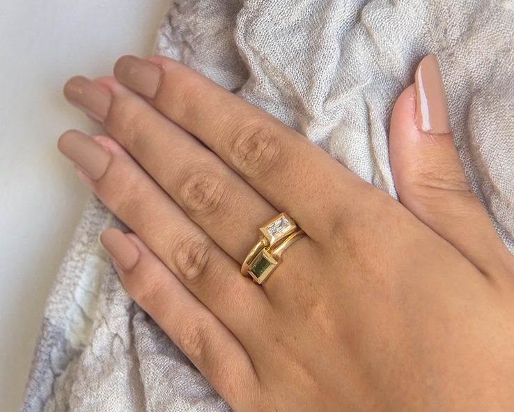 Anniversary Personalized Gift Ring Gold Ring For Women | Etsy