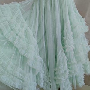 Romantic Layered Tulle Long Skirt,plus Size Tulle Mesh Skirt,wedding ...