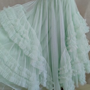 Romantic Layered Tulle Long Skirt,plus Size Tulle Mesh Skirt,wedding ...