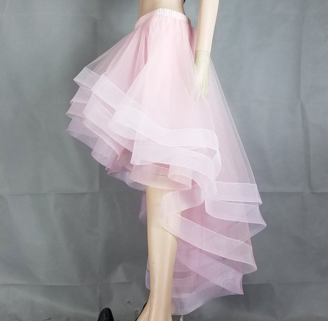 Matching Dress Tulle Skirt, Long Front Short Back Long Mesh Hem Skirt ...
