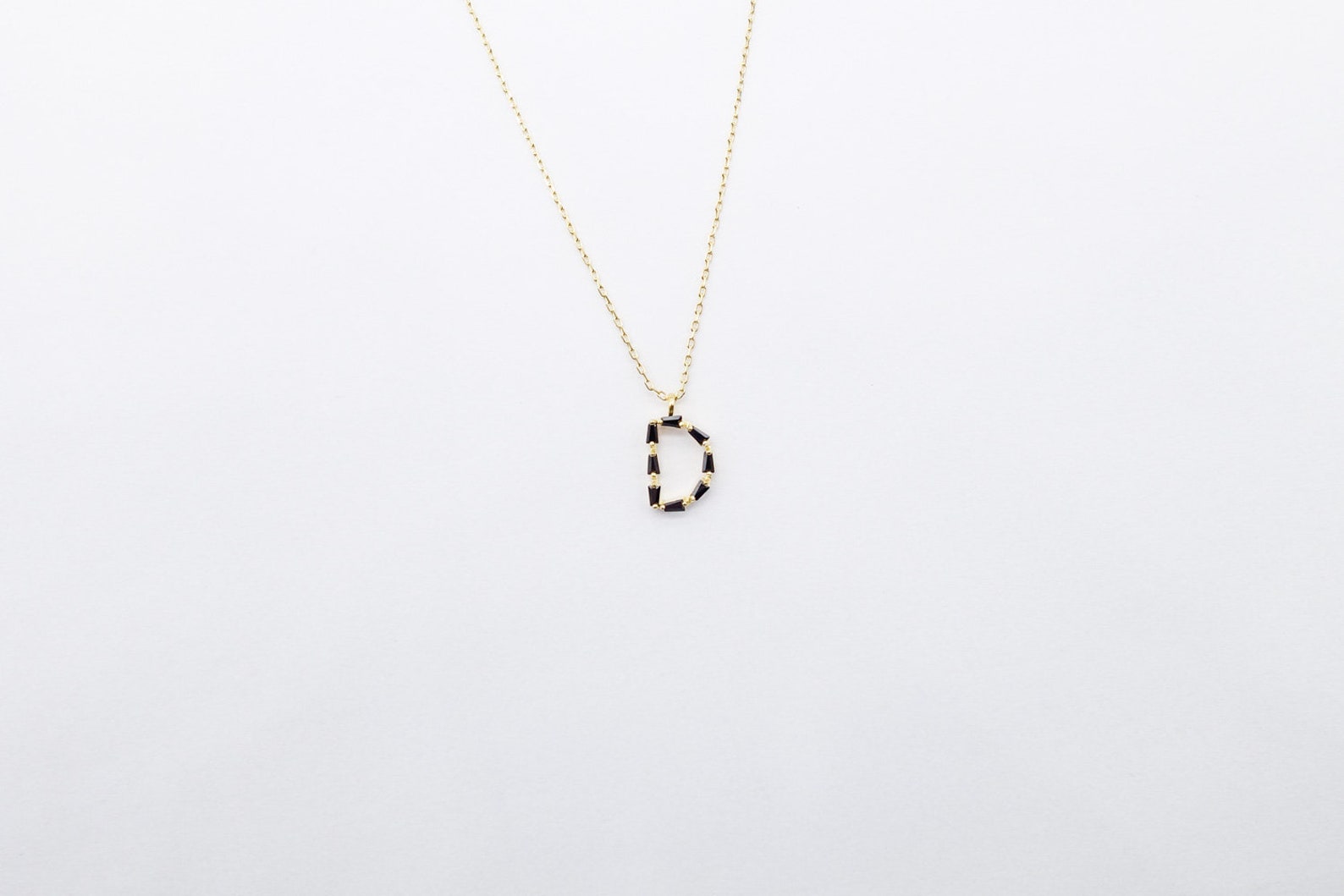 Monogram D, Alphabet, Initial Necklace, Letter Necklace 925 Sterling ...