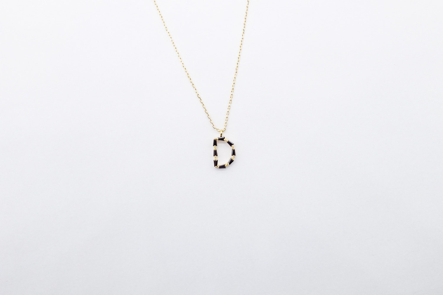 Monogram D, Alphabet, Initial Necklace, Letter Necklace 925 Sterling ...