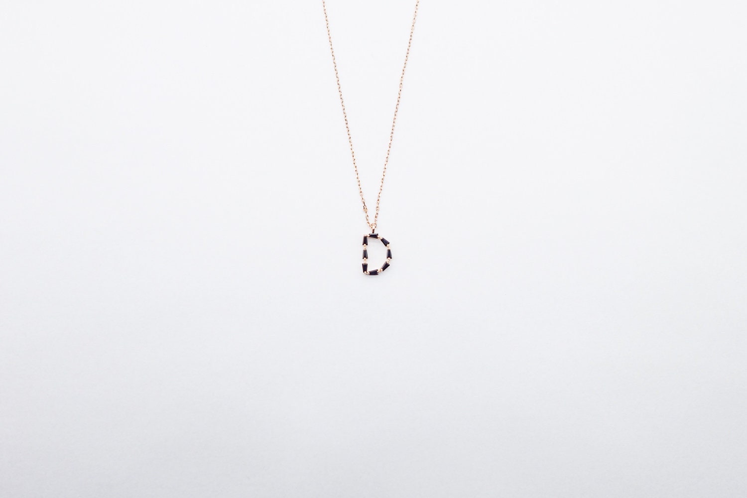 Monogram D, Alphabet, Initial Necklace, Letter Necklace 925 Sterling ...