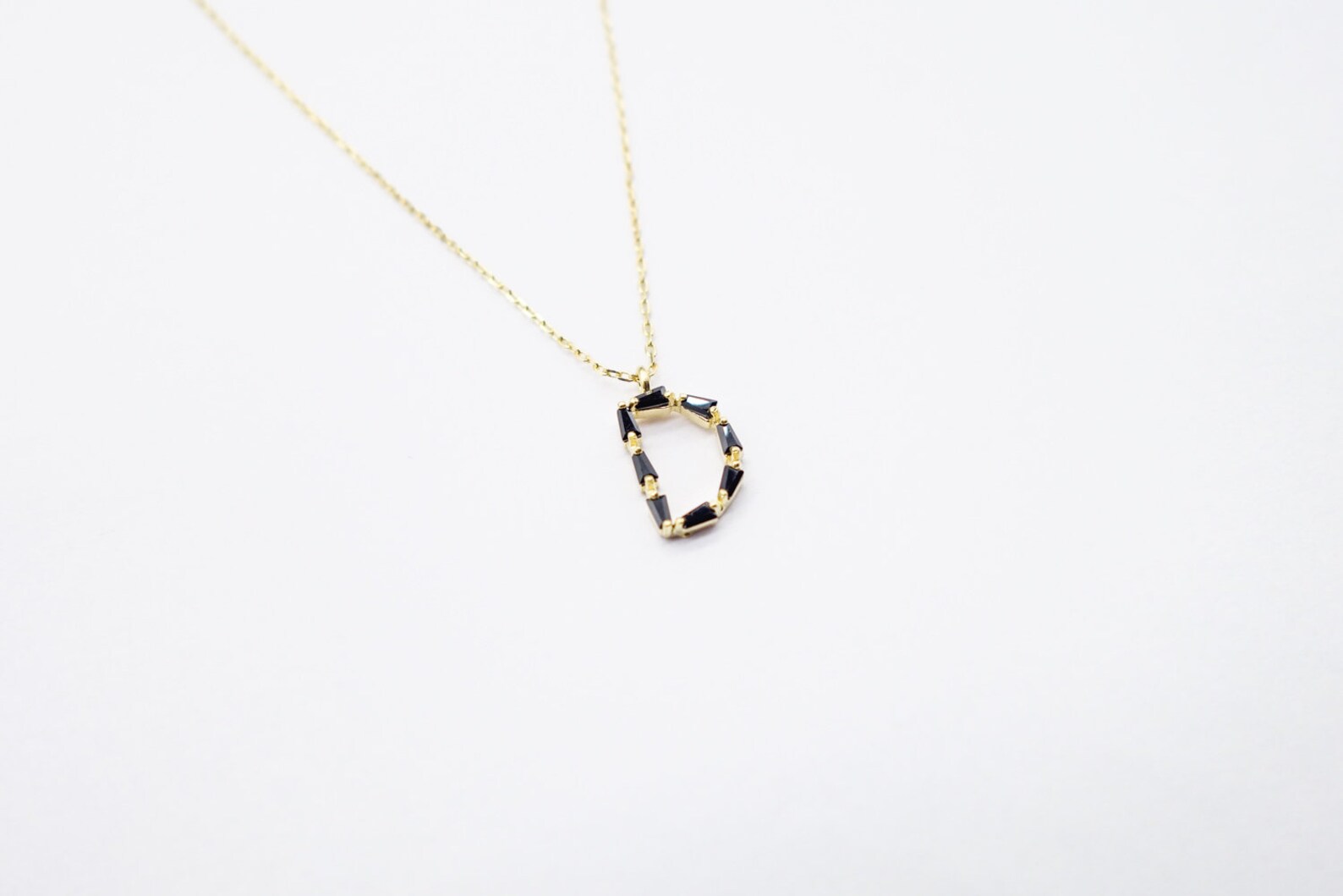 Monogram D, Alphabet, Initial Necklace, Letter Necklace 925 Sterling ...