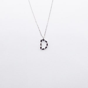 Monogram D, Alphabet, Initial Necklace, Letter Necklace 925 Sterling ...
