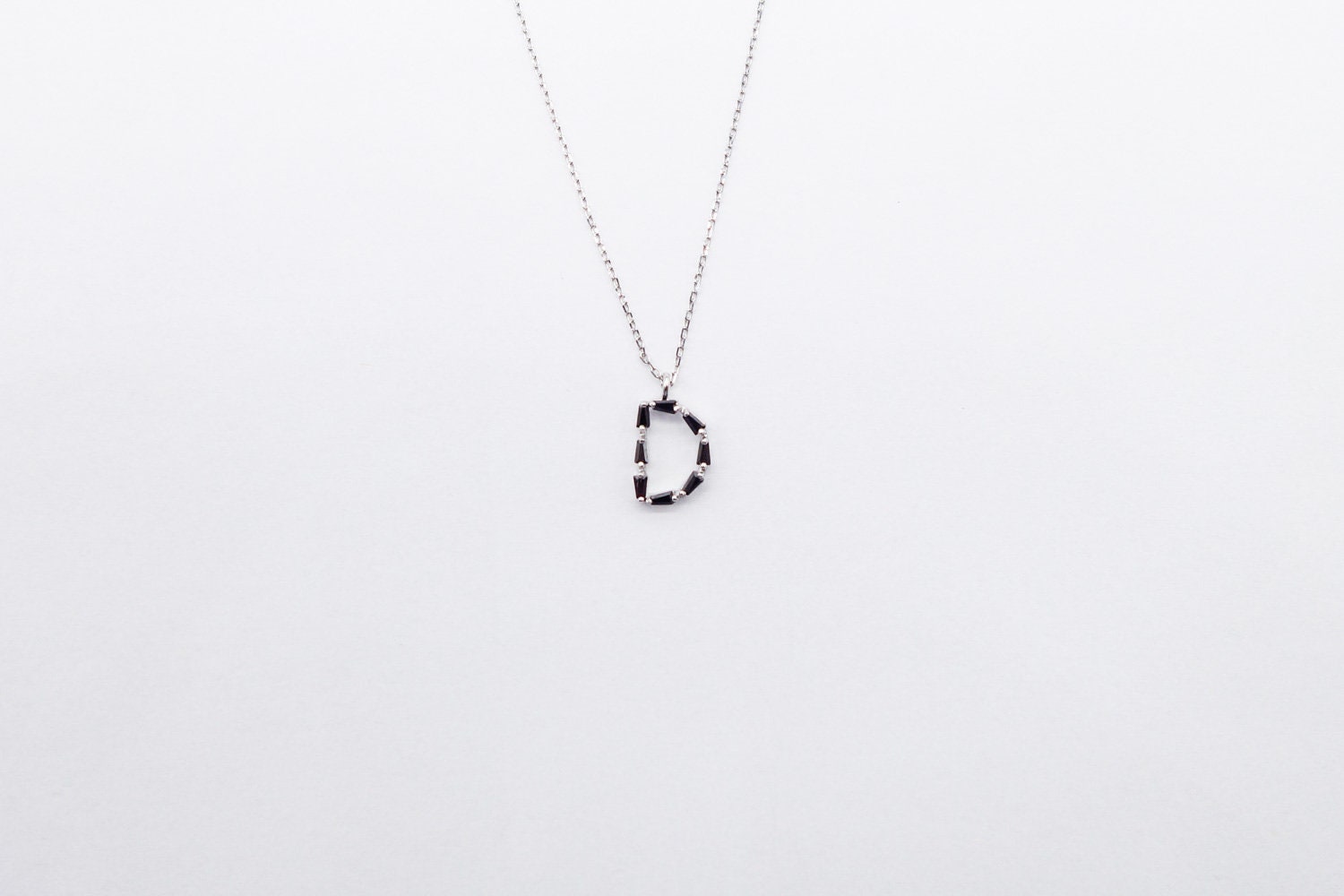 Monogram D, Alphabet, Initial Necklace, Letter Necklace 925 Sterling ...