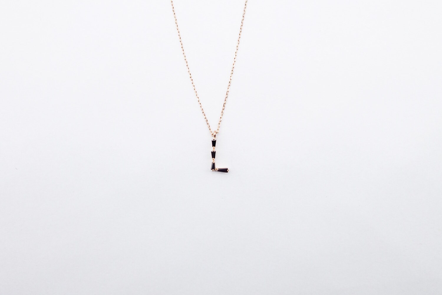 Monogram L, Alphabet, Initial Necklace, Letter Necklace 925 Sterling ...