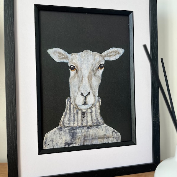 Woolly Sheep Print - Etsy