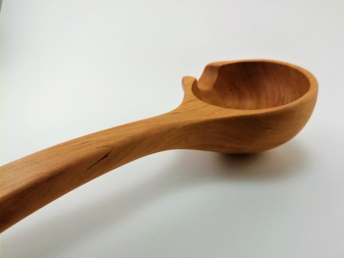 Serving Spoon wooden Cherry Wood - Etsy