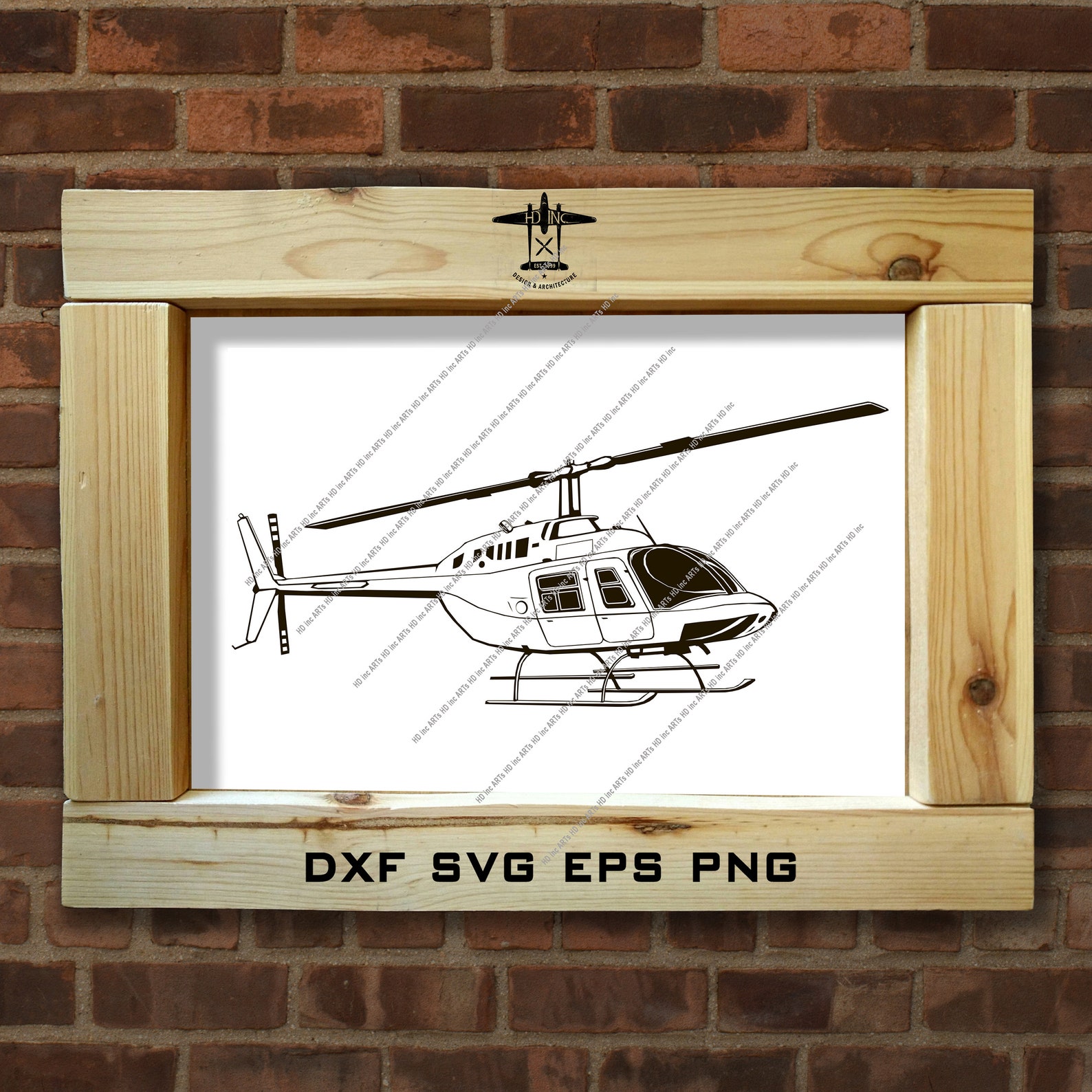 Bell 206 Jet Ranger / vector drawing helicopter / clip art / | Etsy