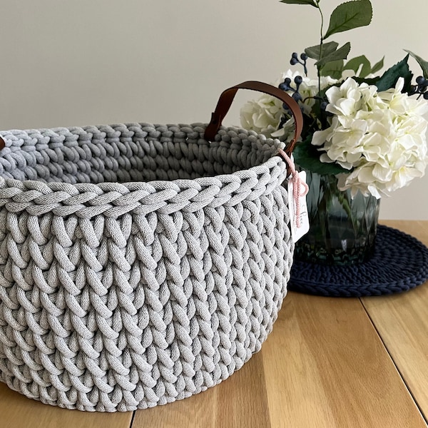 Crochet Basket - Etsy