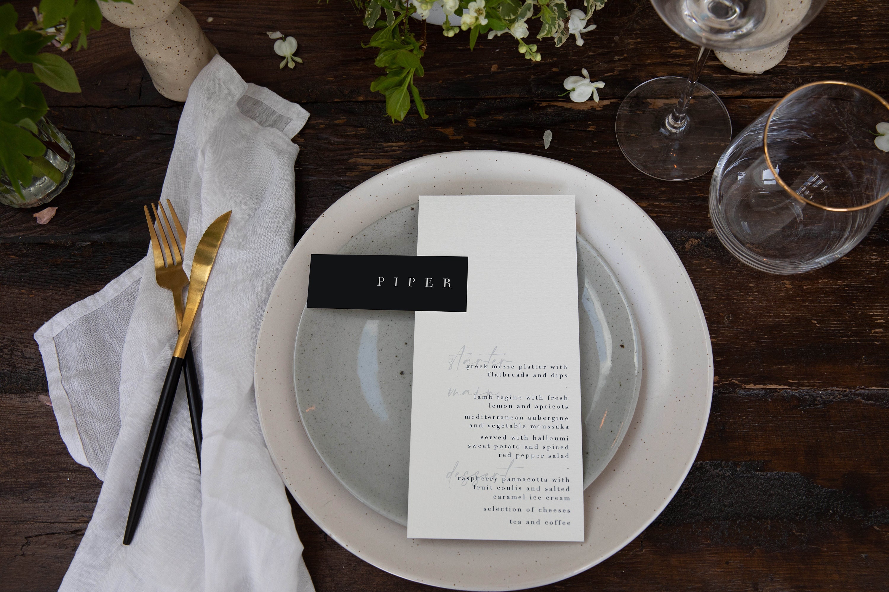 bespoke illustrated table plan + table names — Written By Emily