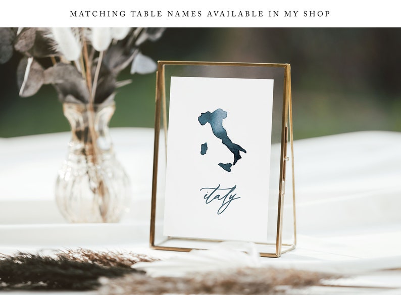 Countries Travel Table Plan World Map Wedding Seating Chart - Etsy