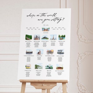 Bespoke Illustrated Table Plan - Custom Relationship Timeline Seating ...