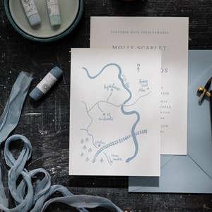 Custom Wedding Map Design, Digital Design of Directions Card Insert ...