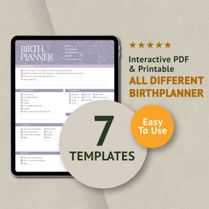 Birth Plan Template It's a Boy/girl and Gender Neutral Birth Preference ...