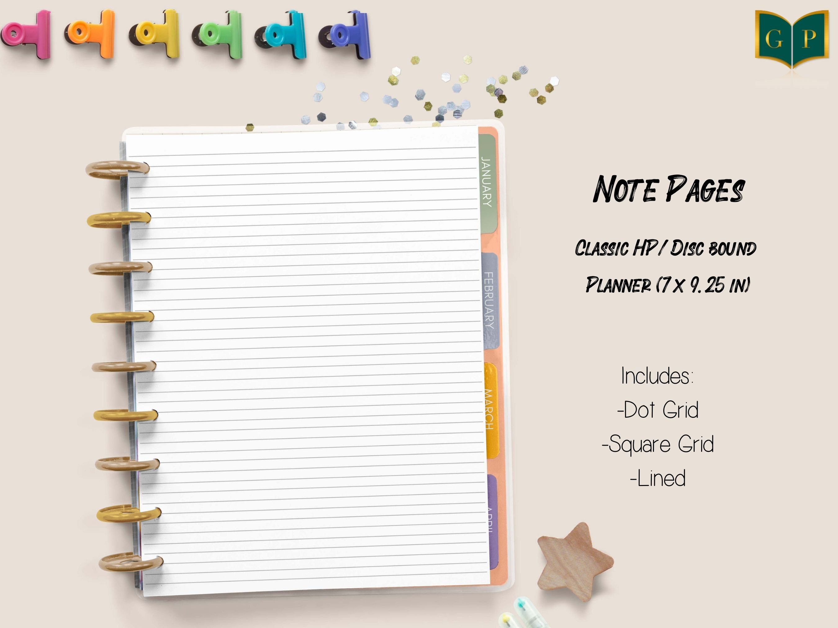Printable Note Pages (classic Happy Planner) - Etsy