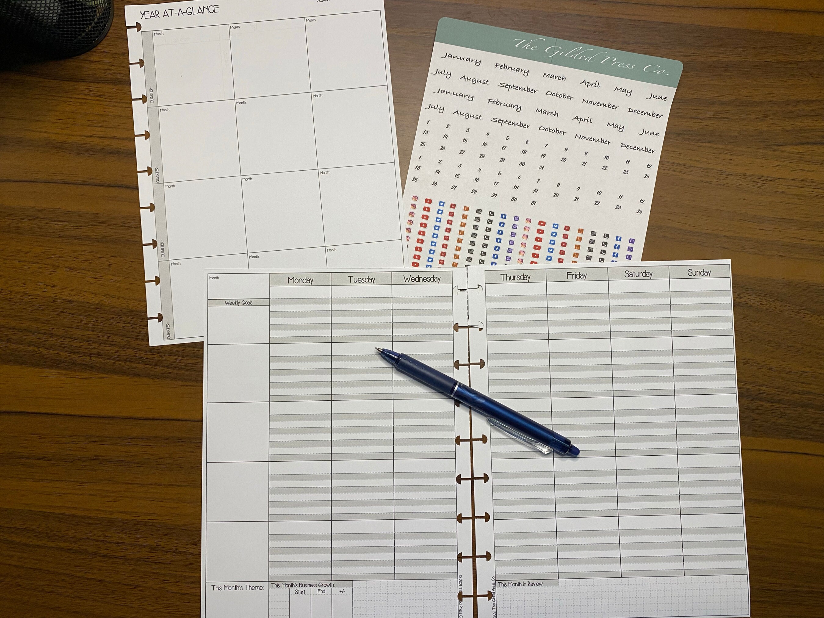 12 Month Undated Content Planner Bundle (classic Happy Planner) - Etsy