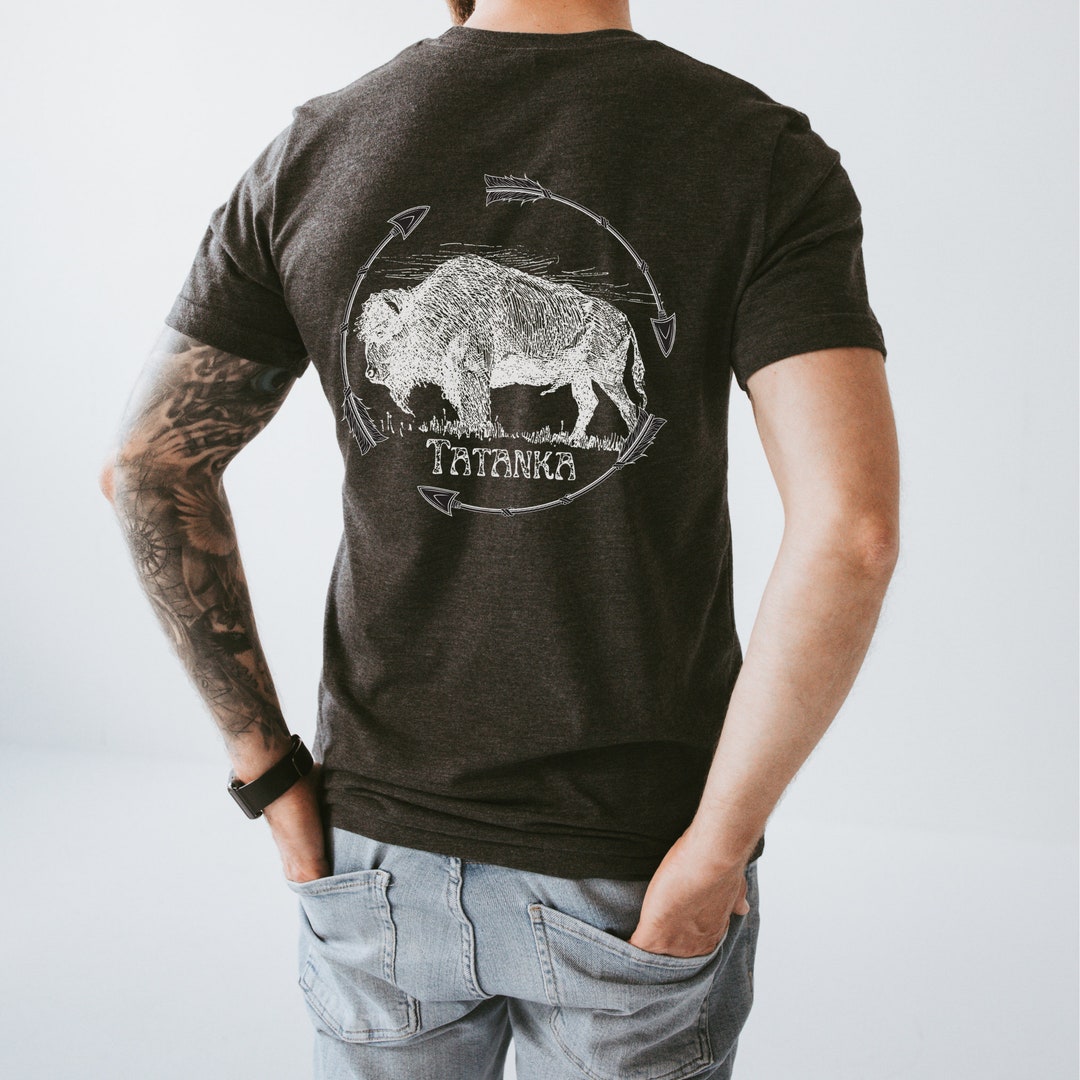 Tatanka Buffalo (backside Print Only) | Lakota Buffalo Shirt, Western ...