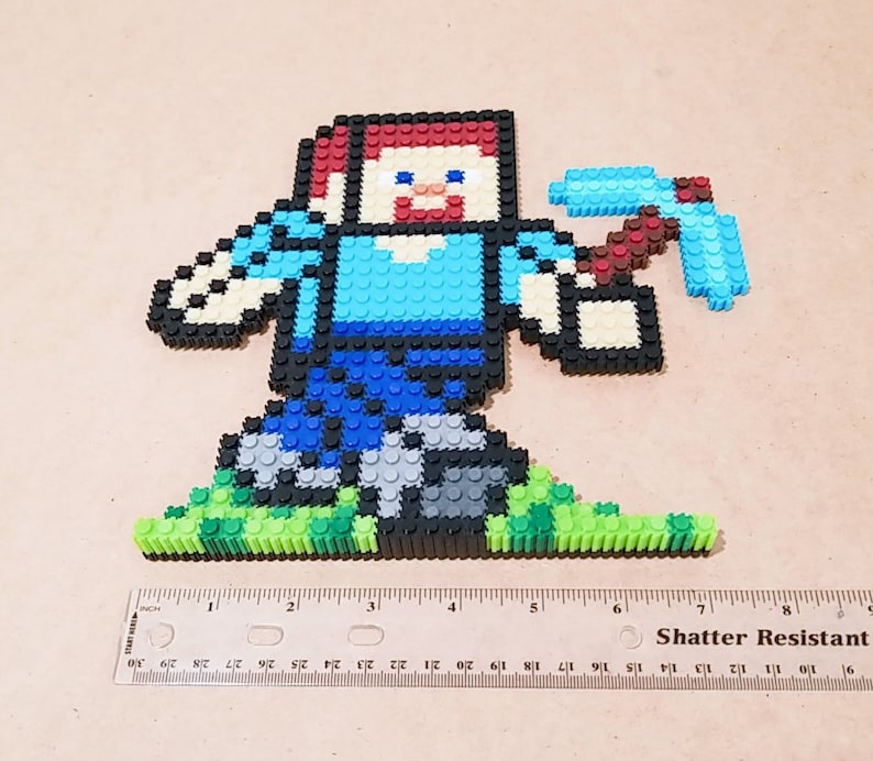 DIY Minecraft PIXEL Block Kits Make Your Own Minecraft Steve - Etsy