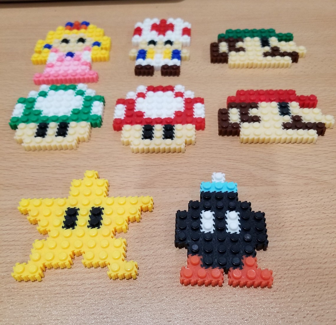 DIY Super Mario PIXEL Mini-block Kits Character Keychains - Etsy