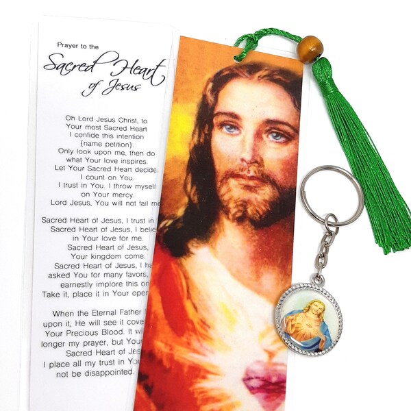 Sacred Heart of Jesus Keychain - Etsy