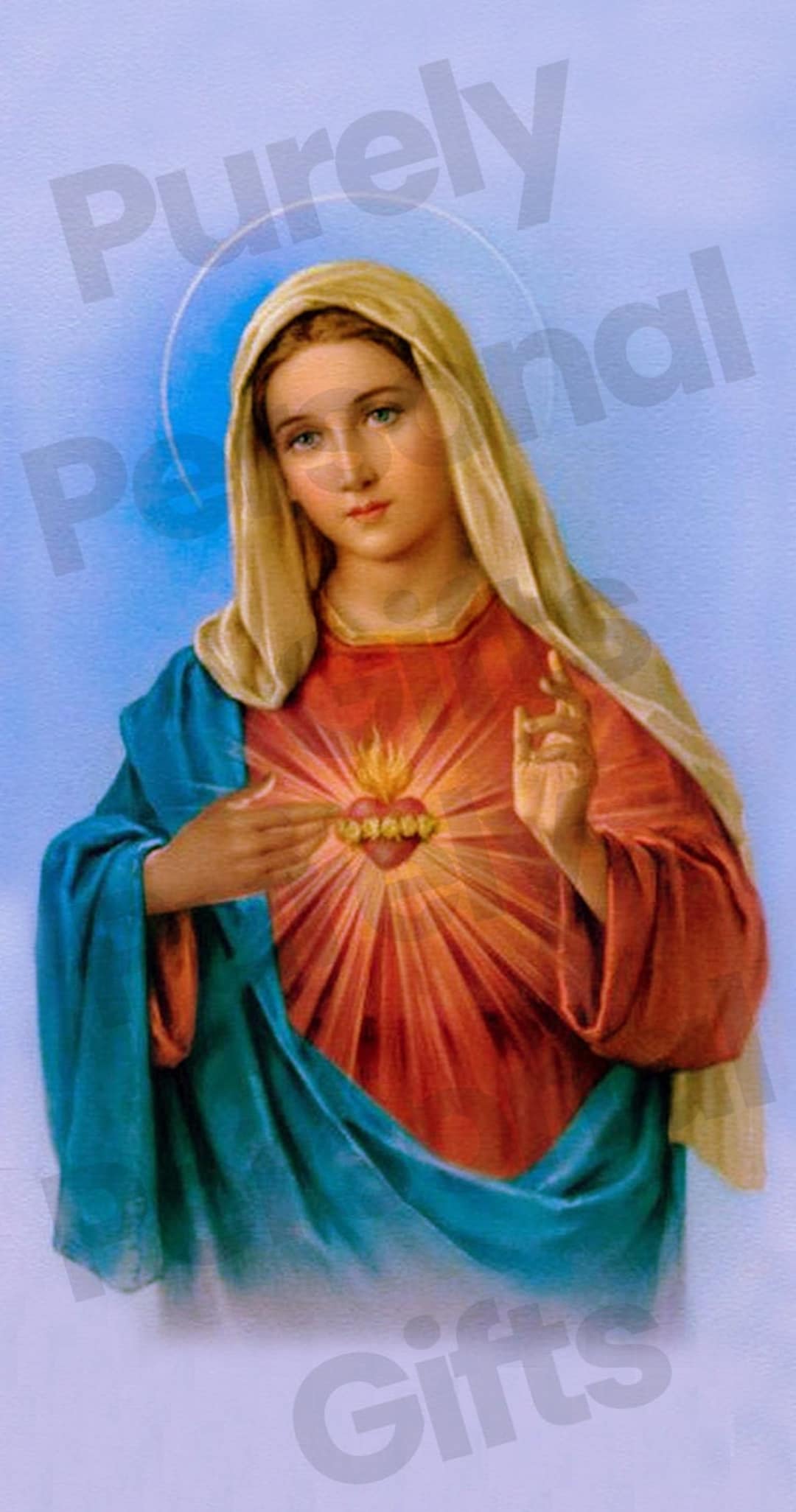 Printable Sacred Heart of Mary Digital Download - Etsy Canada