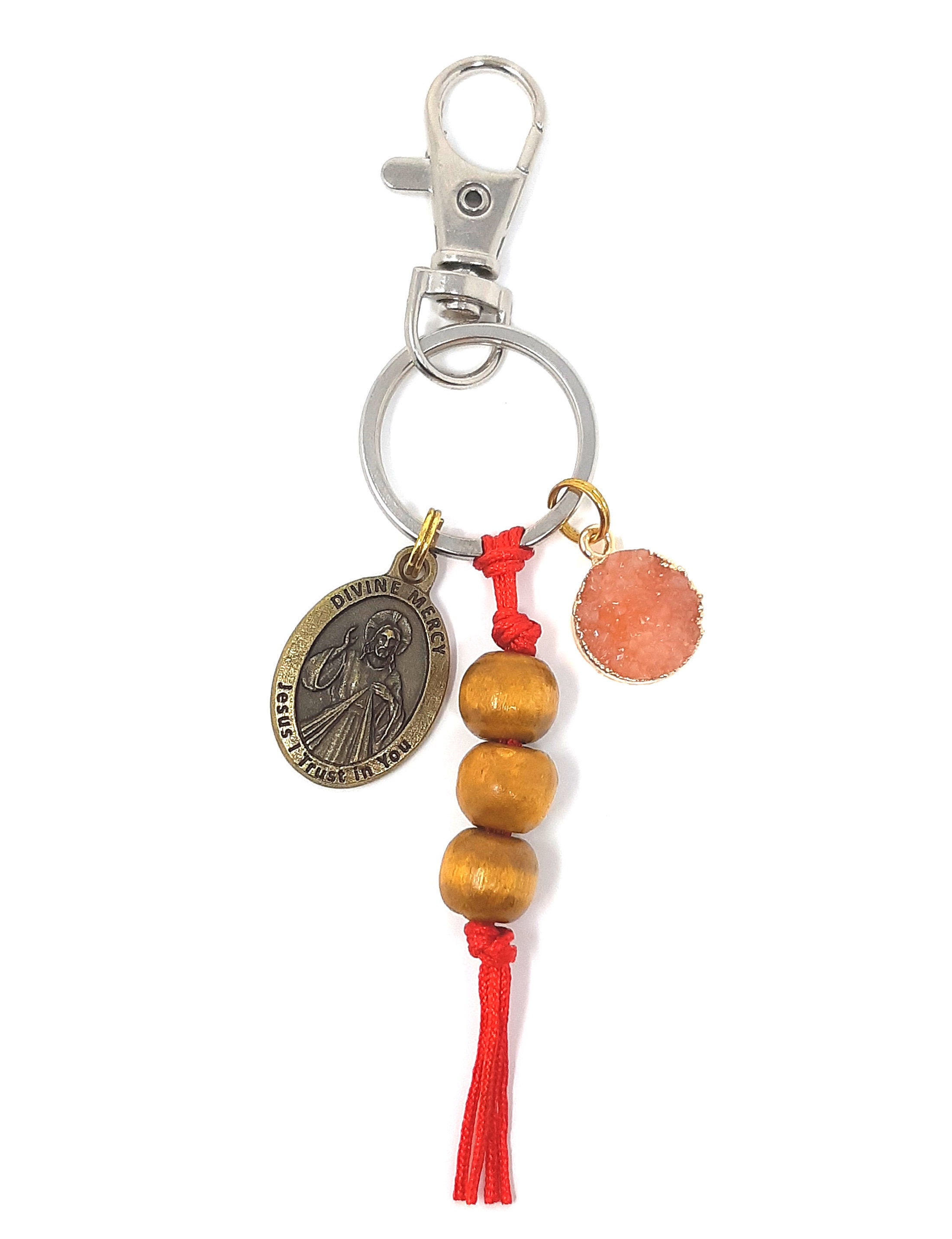 Divine Mercy Keychain Divine Mercy Medal The Divine Mercy | Etsy