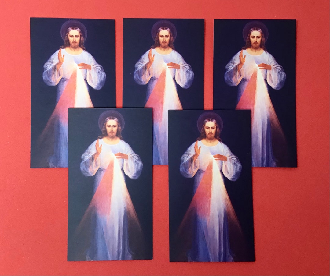 Divine Mercy Prayer Card, Jesus Divine Mercy, Divine Mercy Holy Card ...