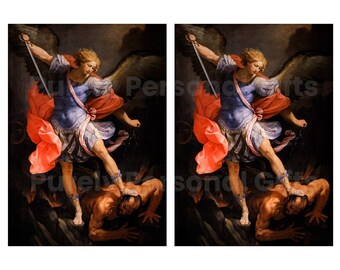 Saint Michael Poster Art Print St Michael Archangel - Etsy