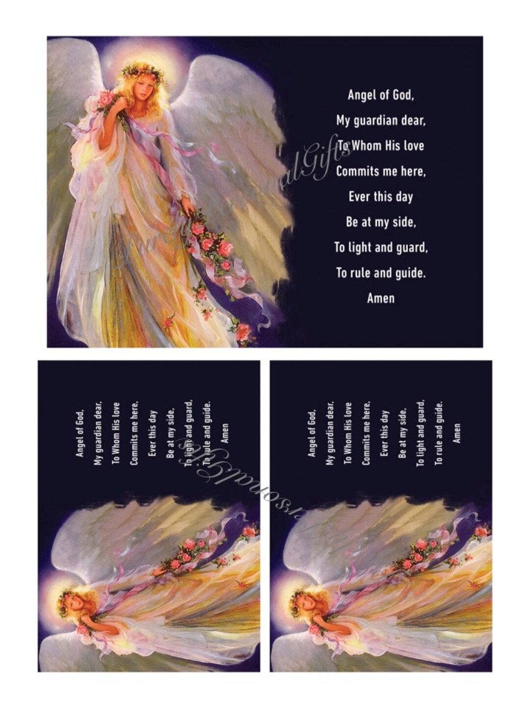 Digital Download Angel Prayer Cards, Angel Prayer Cards, Instant ...