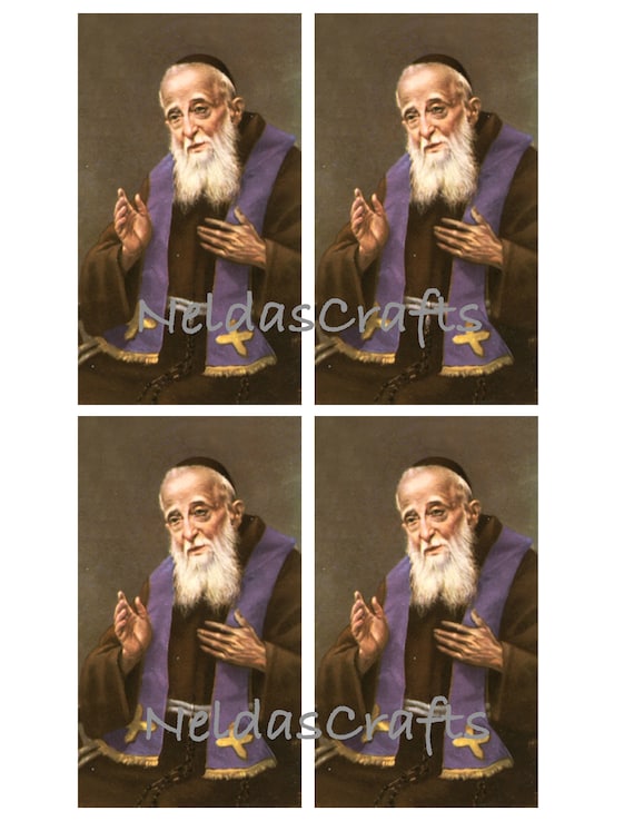 Padre Pio Collage Sheet Instant Download Saint Pio Digital - Etsy