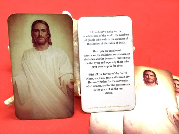 Jesus Prayer Cards Jesus Christ Holy Cards Prayer for - Etsy Australia