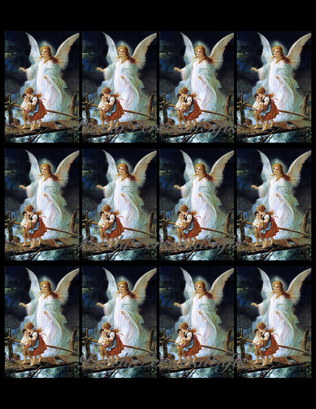 Angel Tags Collage Sheet, Instant Download Angel Tags, Angel ...